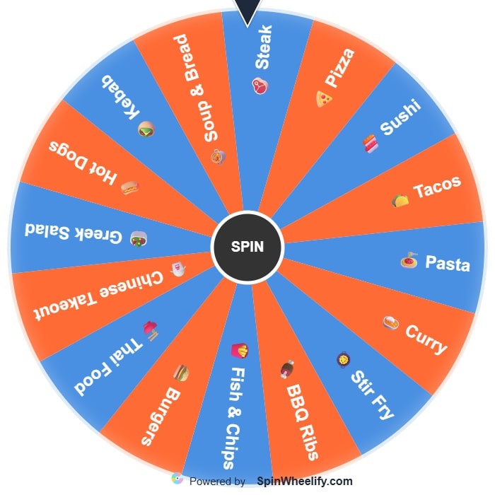 What’s for Dinner – Spin the Dinner Wheel